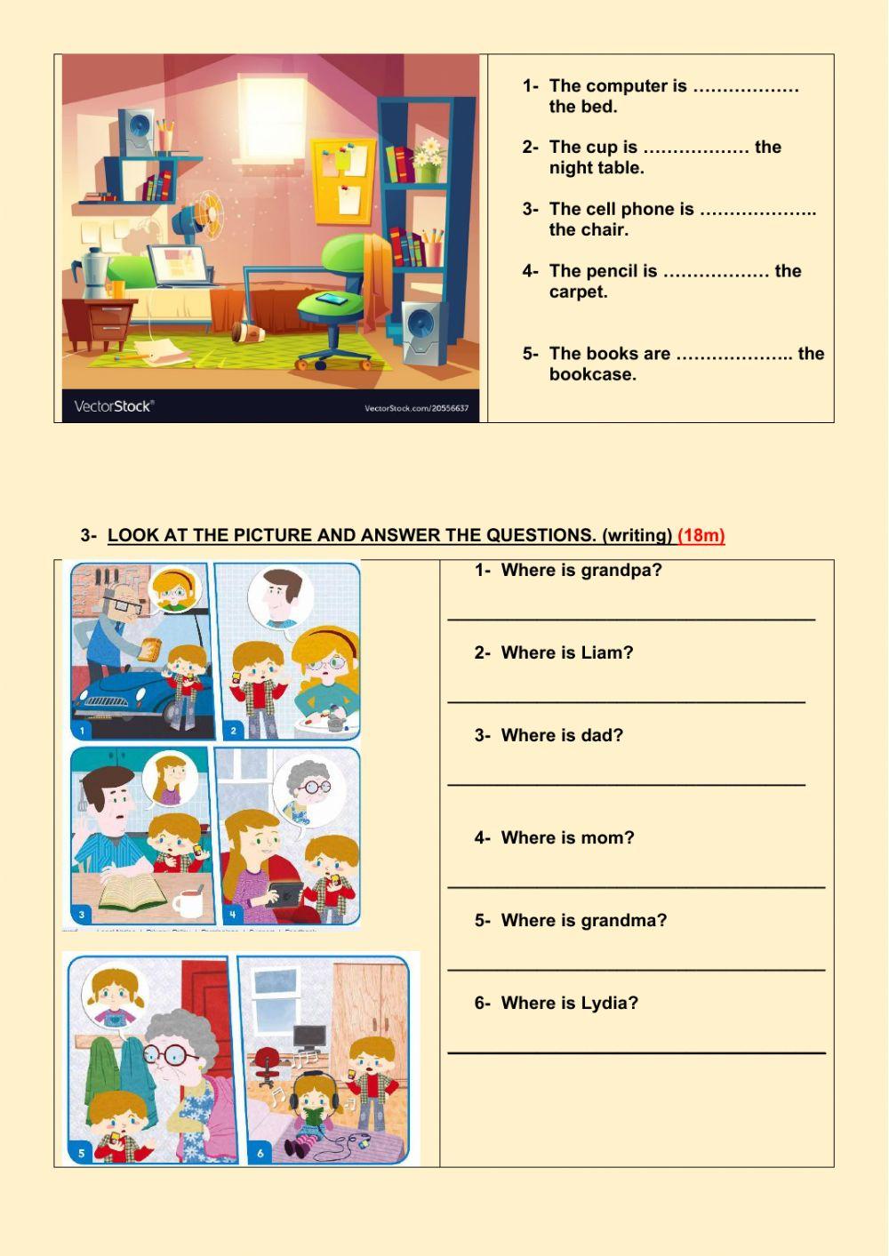 House online worksheet for kids 2 | Live Worksheets