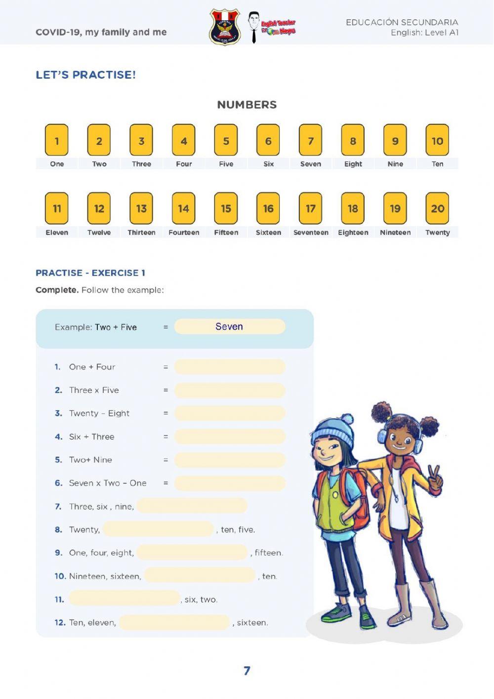 LET'S PRACTISE! (week 3) worksheet | Live Worksheets