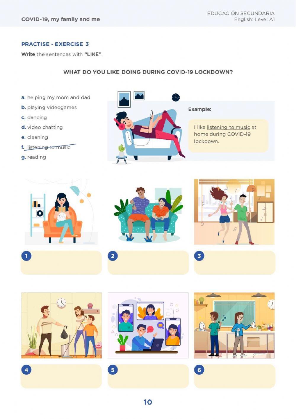 LET'S PRACTISE! (week 3) worksheet | Live Worksheets