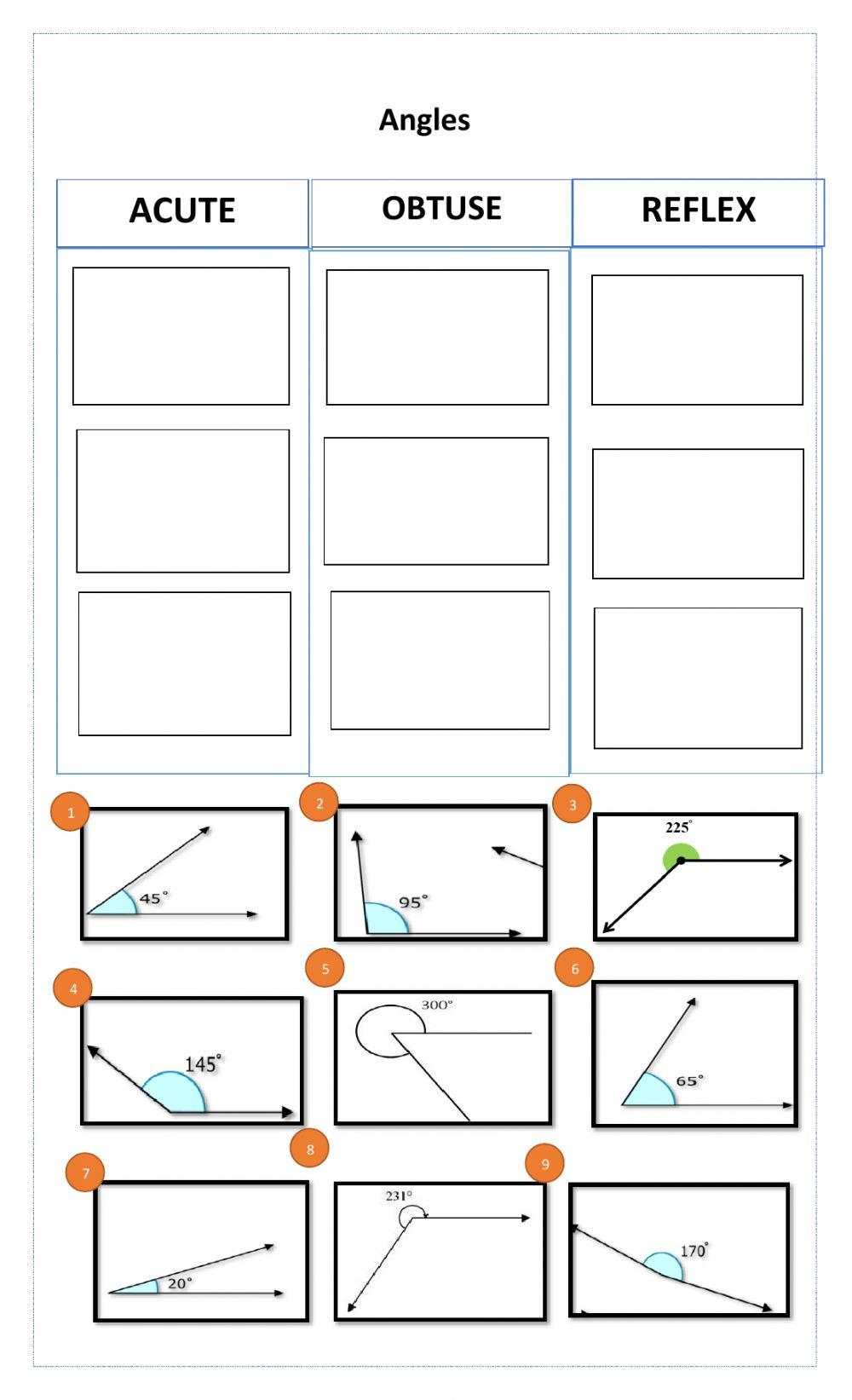 Angles 2 | Free Interactive Worksheets | 250910