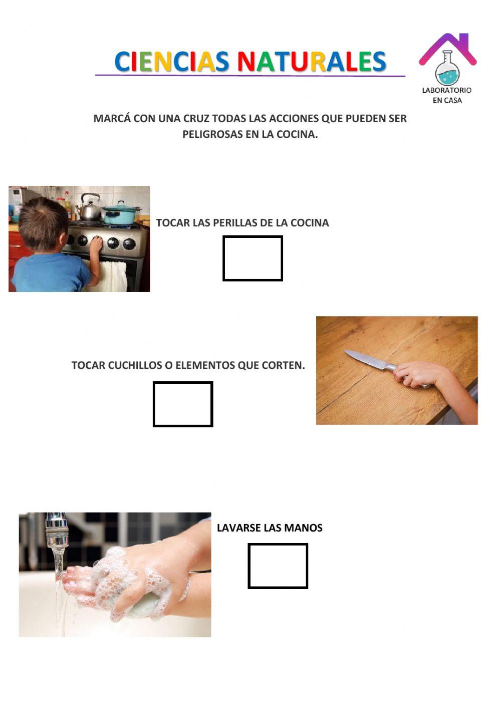 Precauciones En La Cocina Worksheet Live Worksheets 