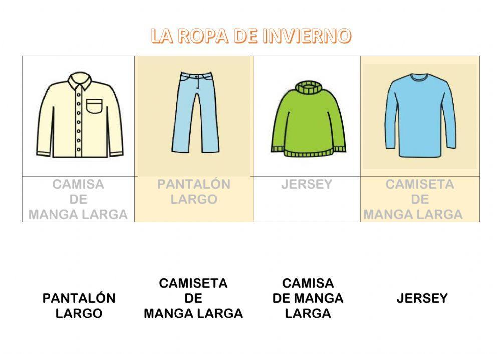 251237 | Vocabulario ropa | Aula_Reme | LiveWorksheets