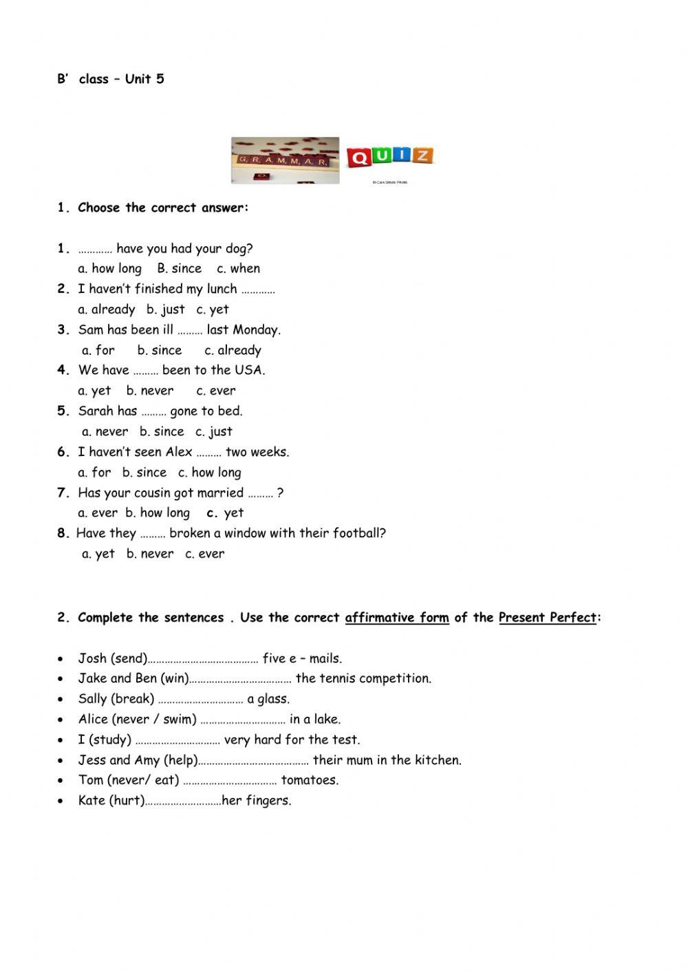 5c - B' SEN worksheet | Live Worksheets