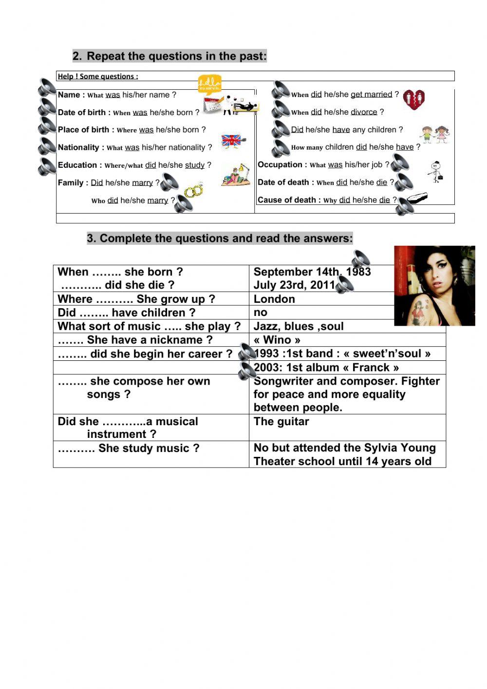 Biography quest… | Free Interactive Worksheets | 253276