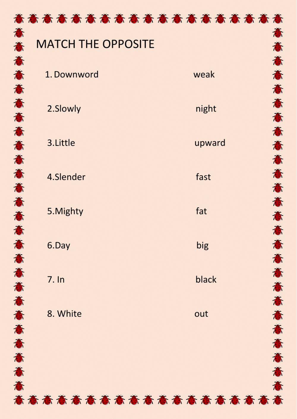 Match the following | JMJ | Live Worksheets