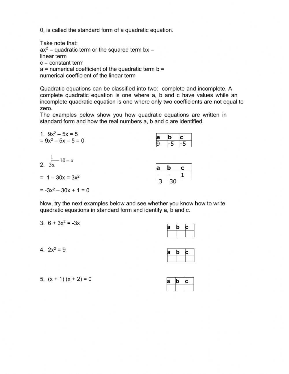 Mathematics 9 worksheet | Live Worksheets