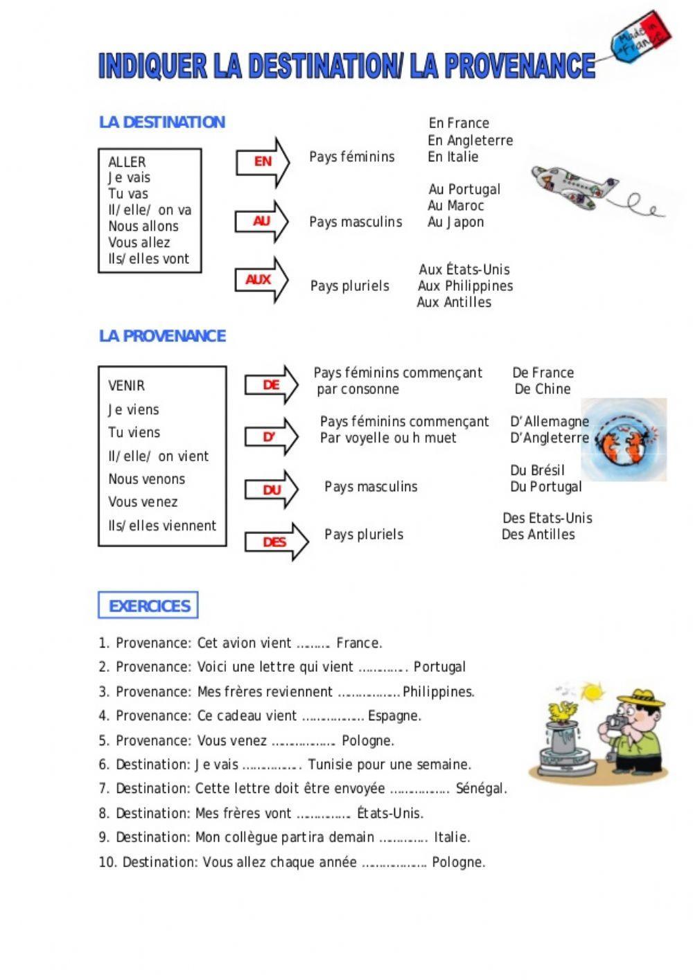 Destination- Pr… | Free Interactive Worksheets | 291131