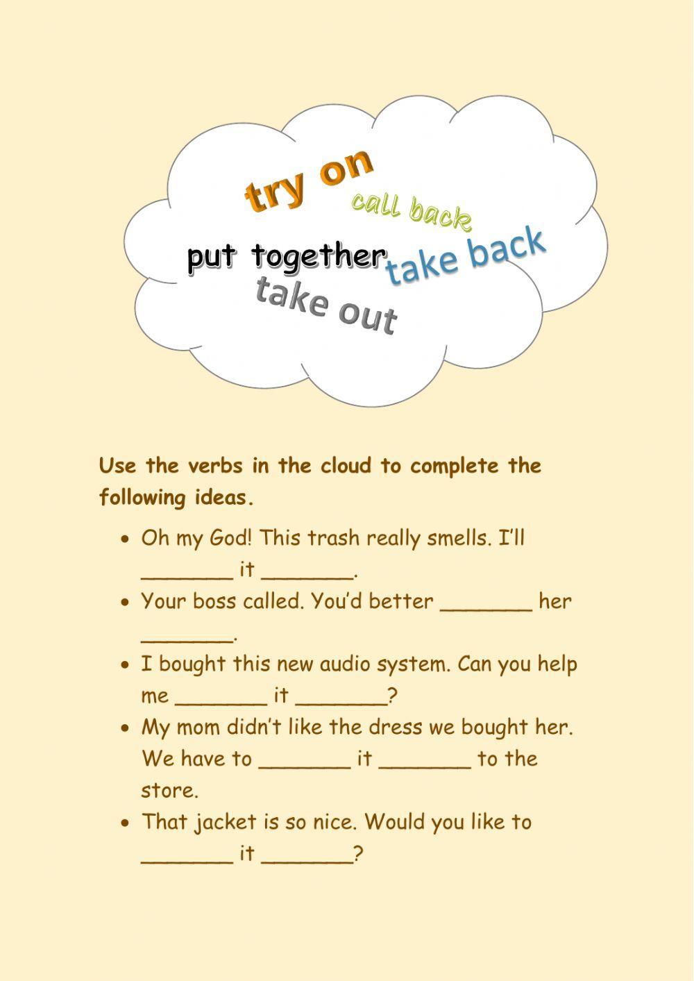 Separable phras… | Free Interactive Worksheets | 253401