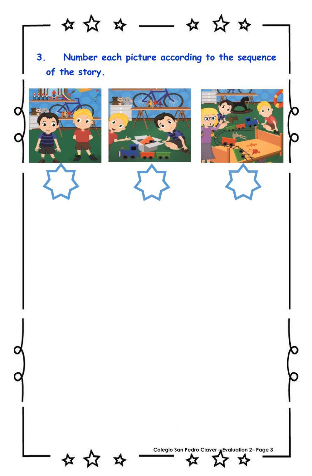 Reading Exam Kinder 2 worksheet | Live Worksheets