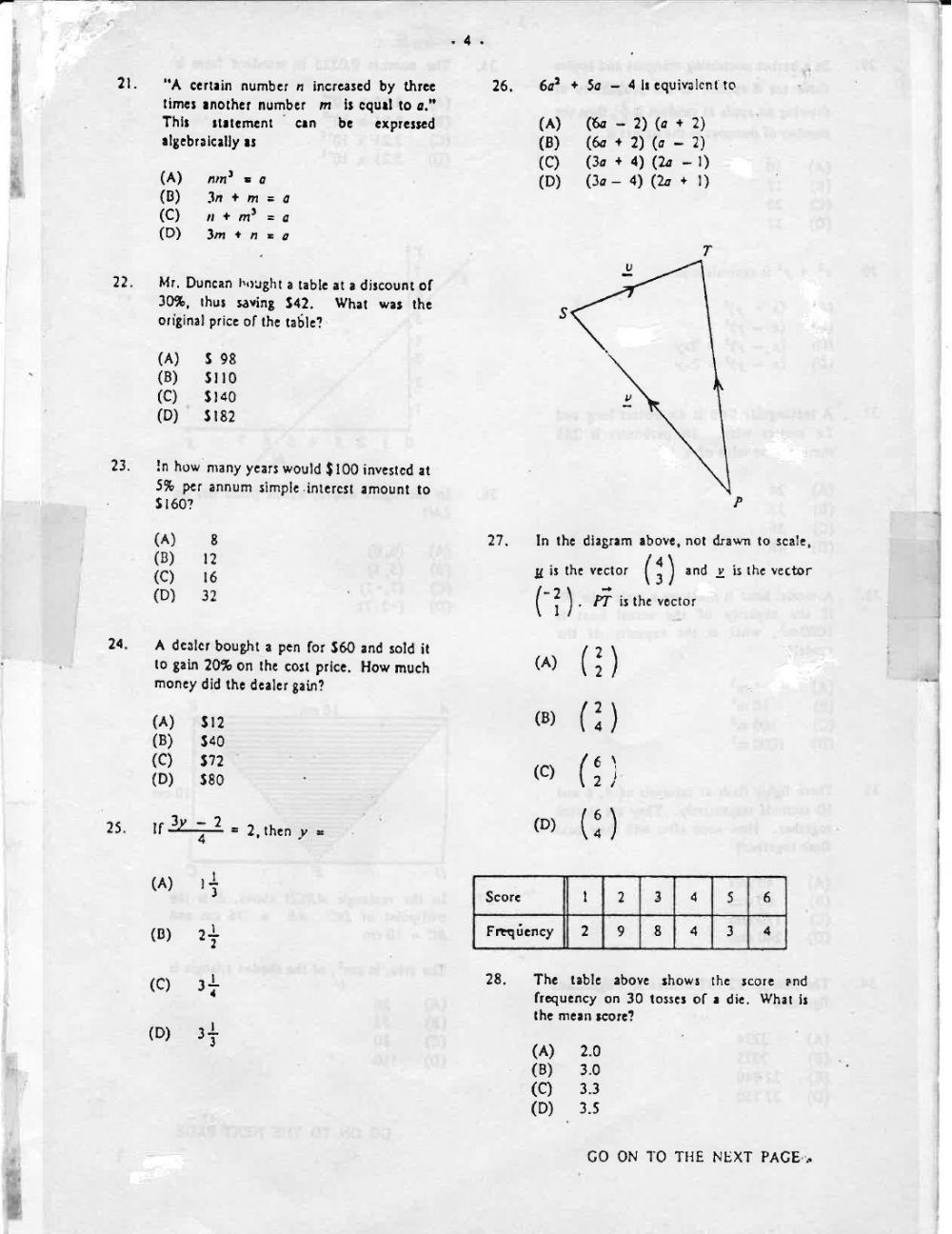 CSEC MCQ 2 online exercise for | Live Worksheets