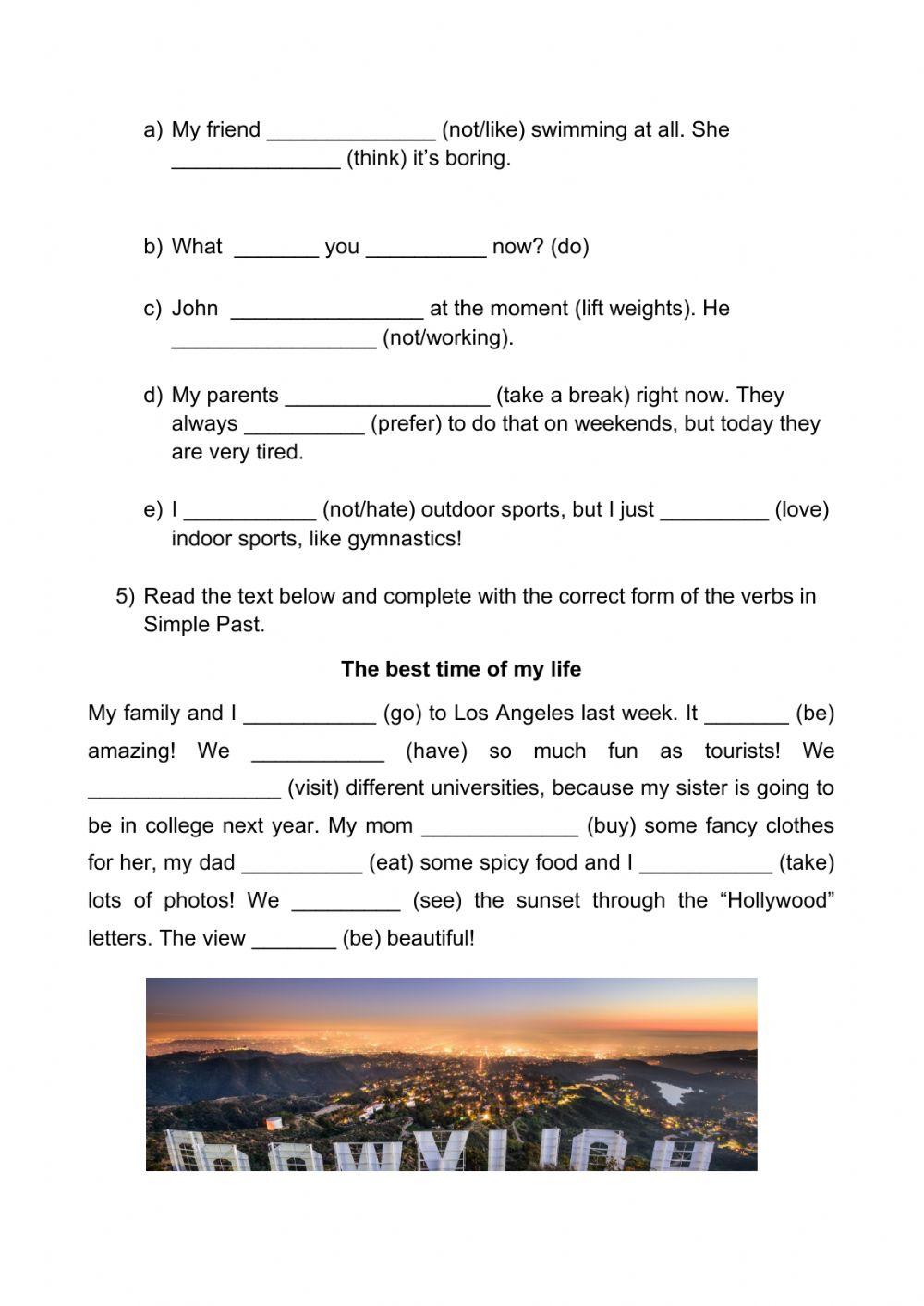 Evaluation Exercise exercise | Live Worksheets