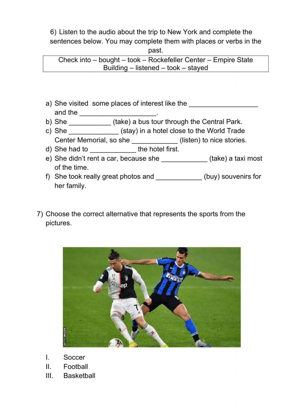 Evaluation Exercise exercise | Live Worksheets