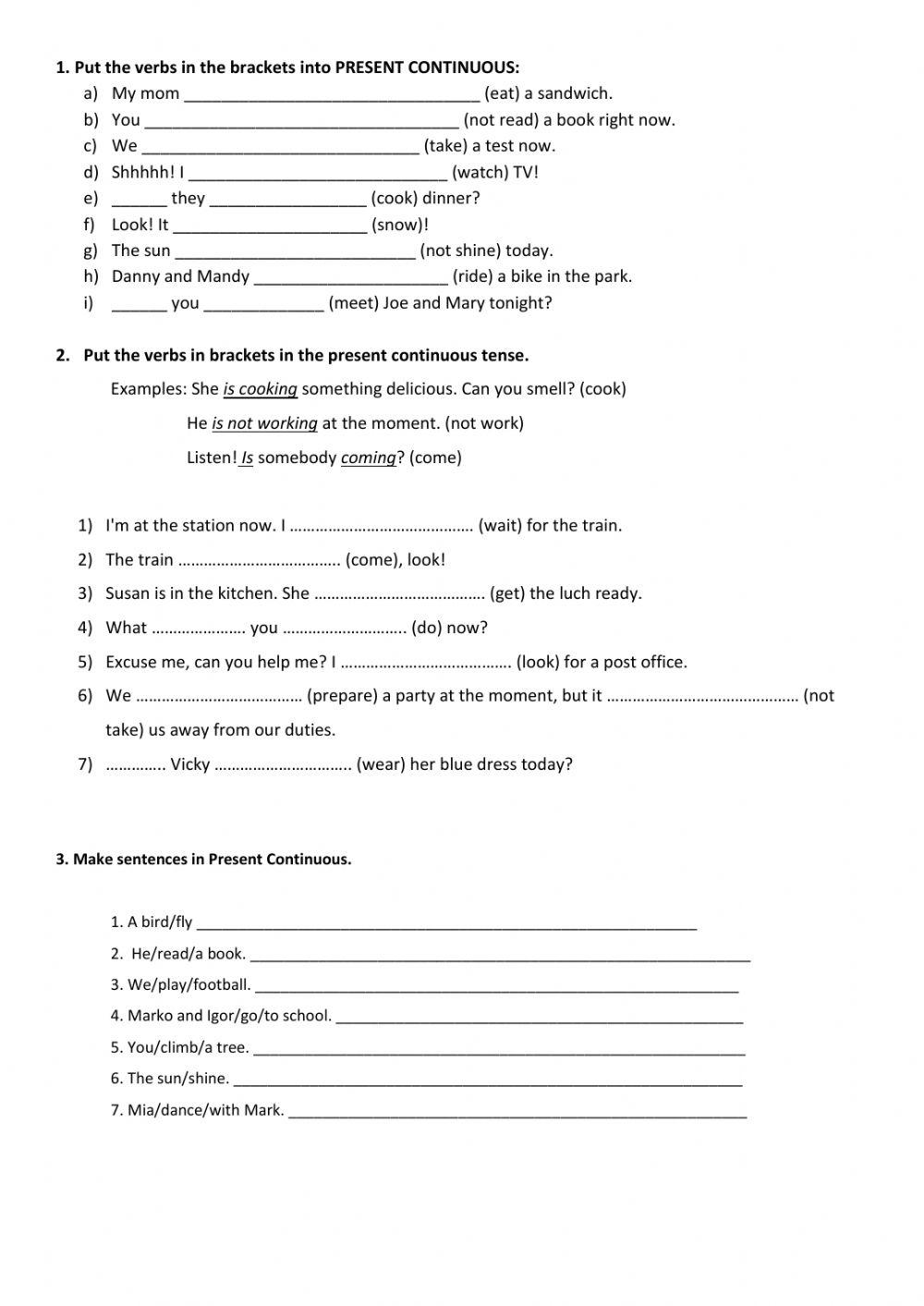 254020 | Present Continuous | RenataBP | LiveWorksheets