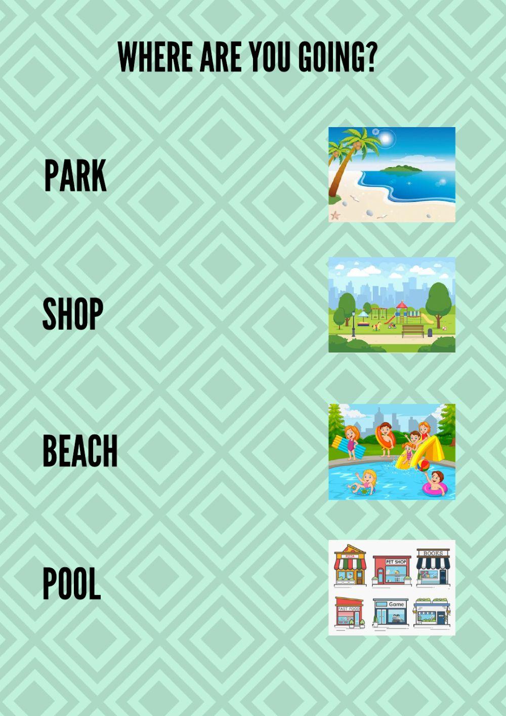 Places activity for elemental | Live Worksheets