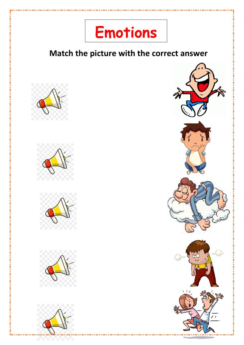 Feelings | Free Interactive Worksheets | 254822