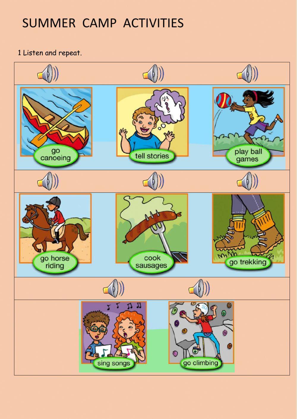 Summer Camp Activities Interactive Worksheet Live Worksheets summer-camp-activities-interactive-worksheet-live-worksheets