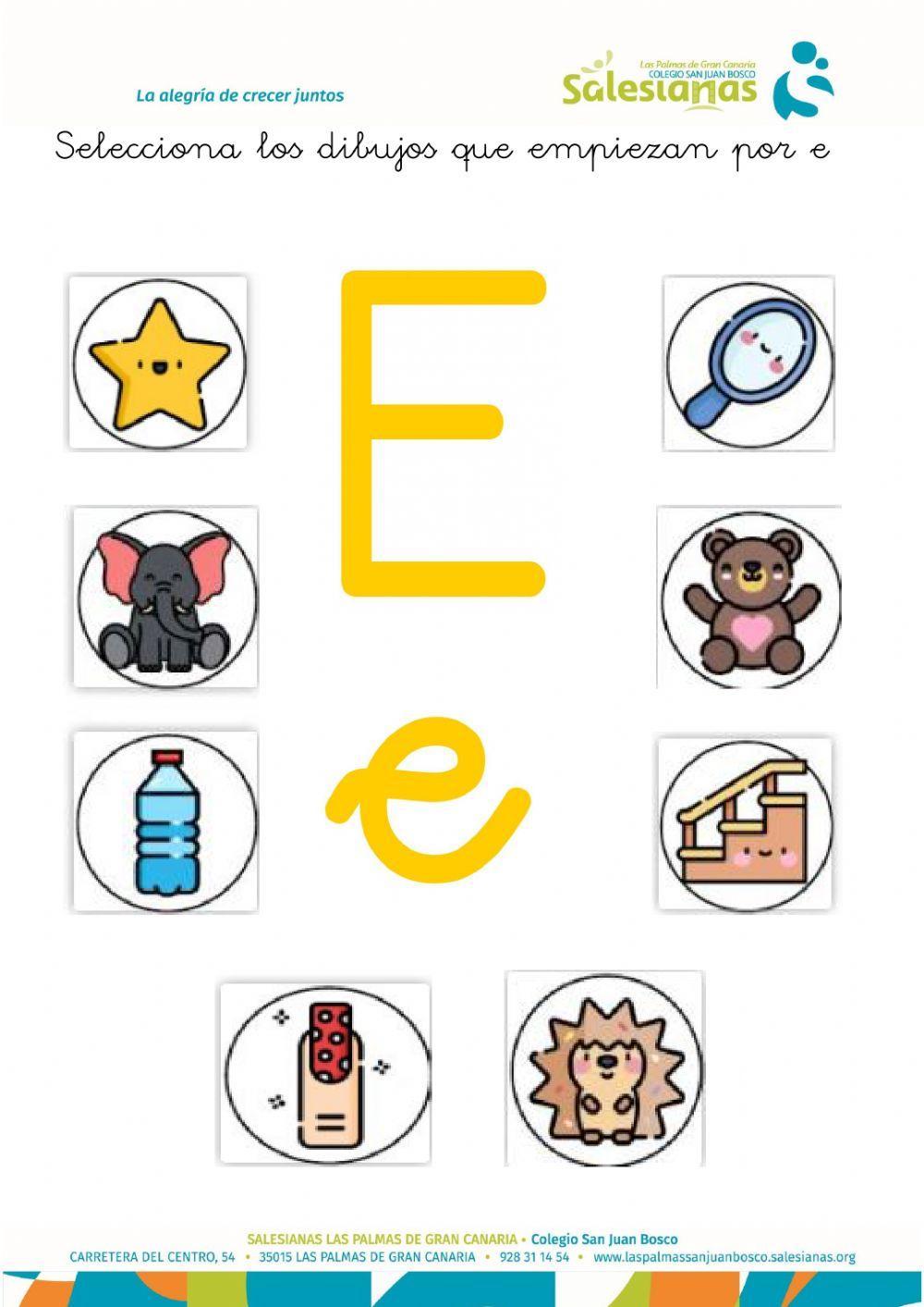 Vocal e | Free Interactive Worksheets | 256172