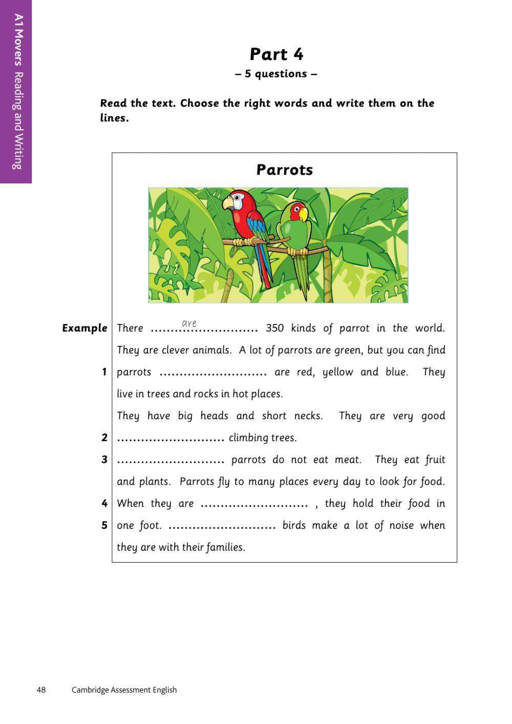 Movers Part 1 | Free Interactive Worksheets | 5793662