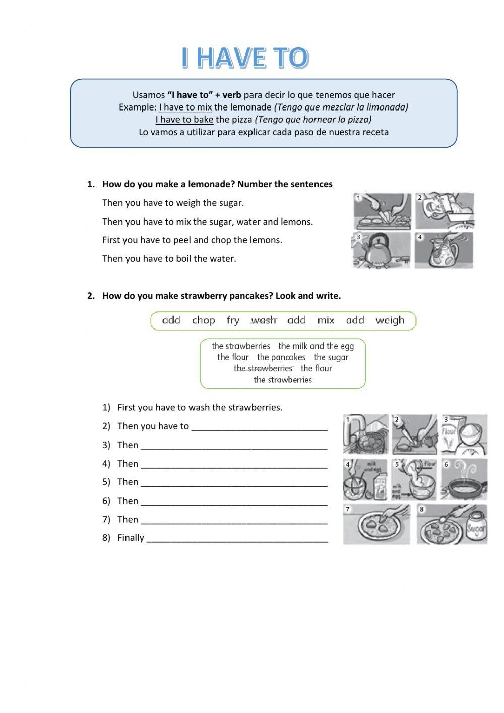 256784 | I have to | TeacherPatri24 | LiveWorksheets