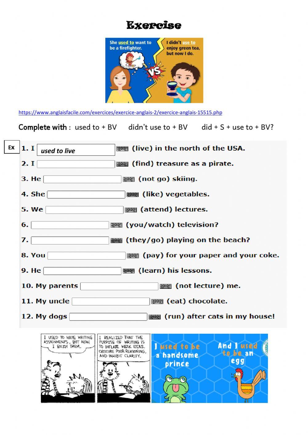 257492 | Used to | Elisabeth HIGELIN | LiveWorksheets