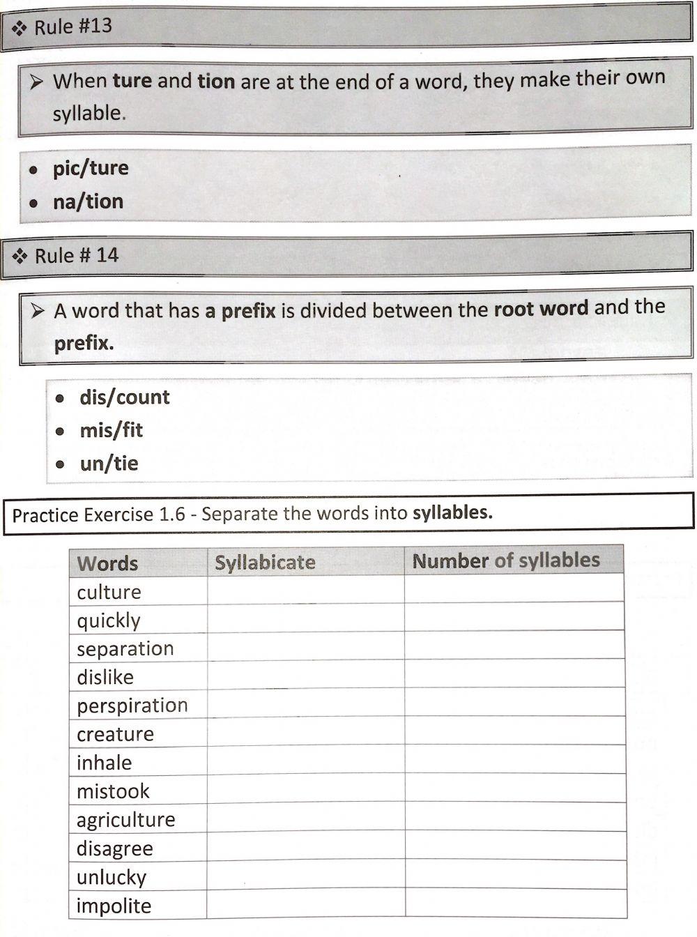 Syllables 6 5795776 | PMDurham | Live Worksheets