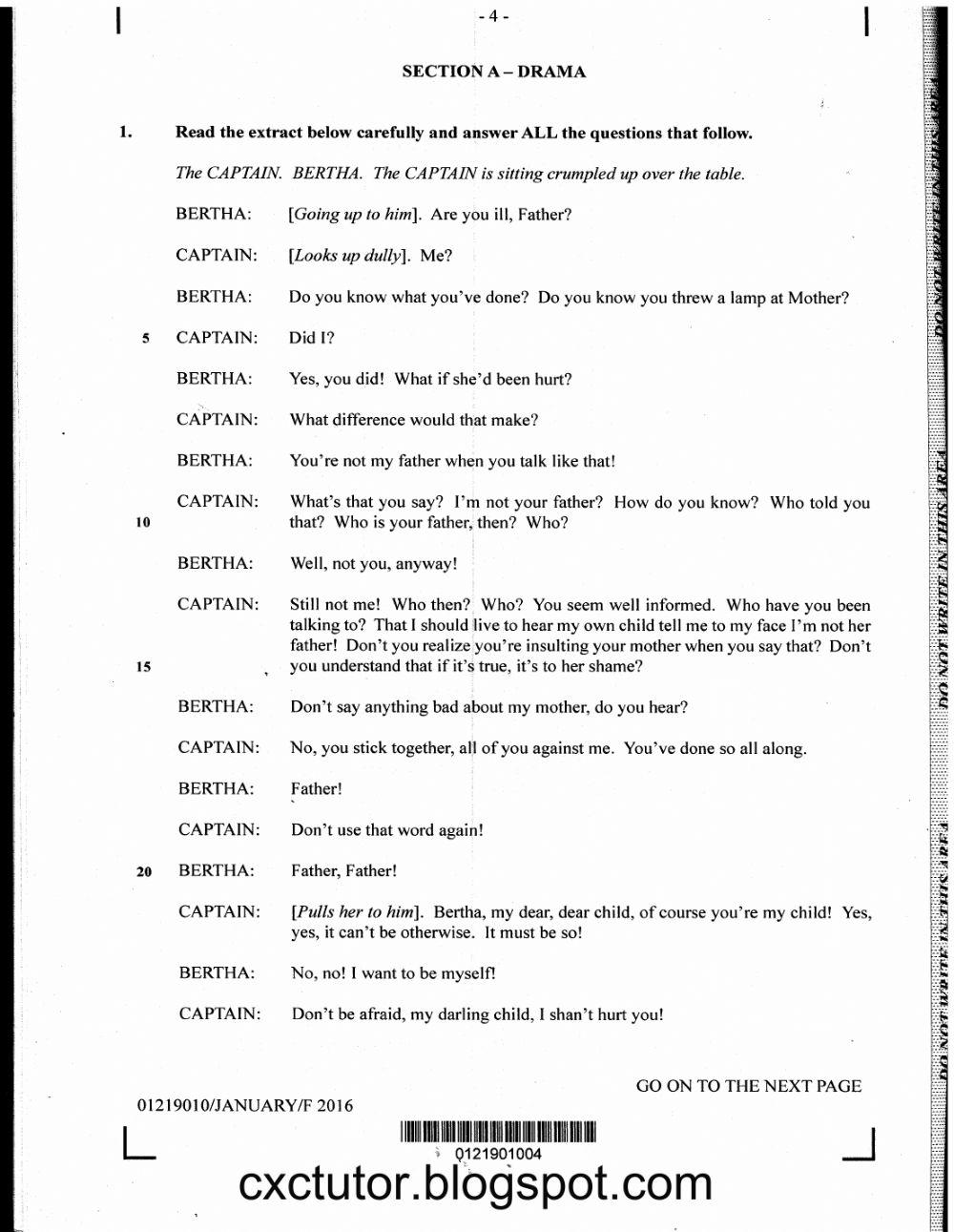 CXC ENGLISH B PAPER 1 5795906 | gcarmichael