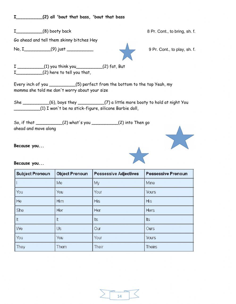 Unit 2 English 2 | Free Interactive Worksheets | 257647