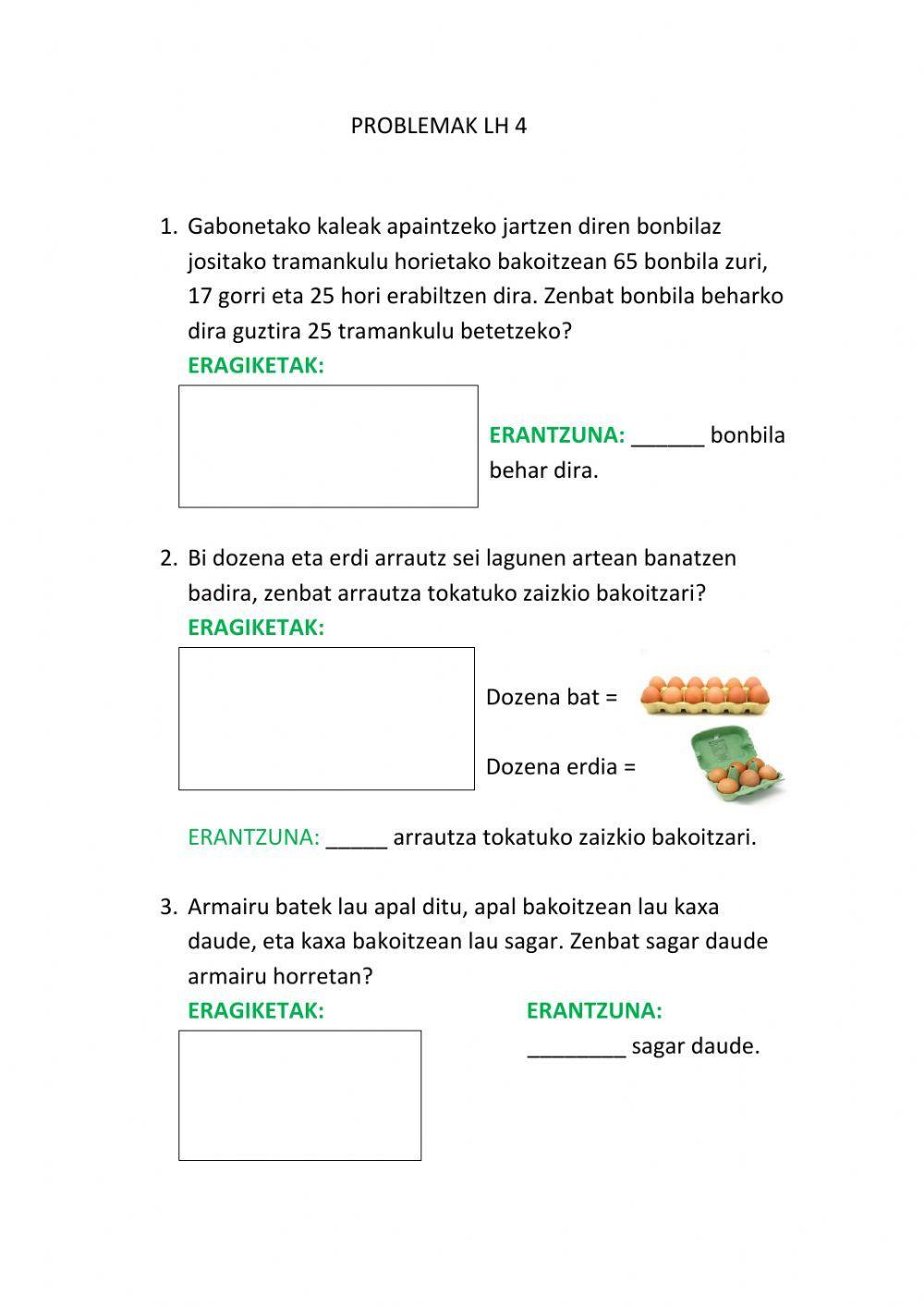 257792 | Problemak lh 4 (1) | AMESTI | LiveWorksheets