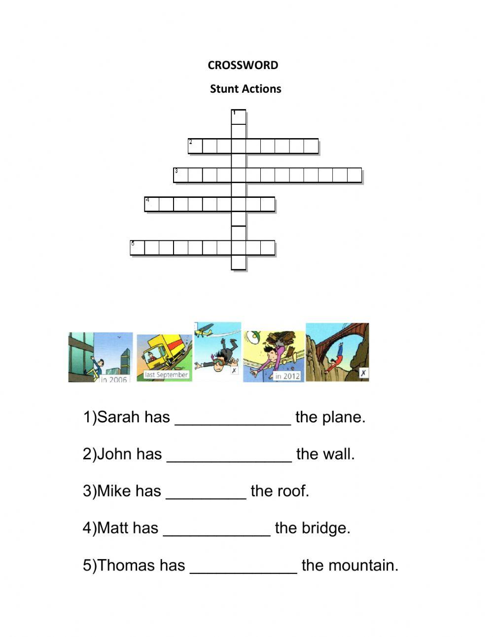 Stunt Actions online exercise for | Live Worksheets