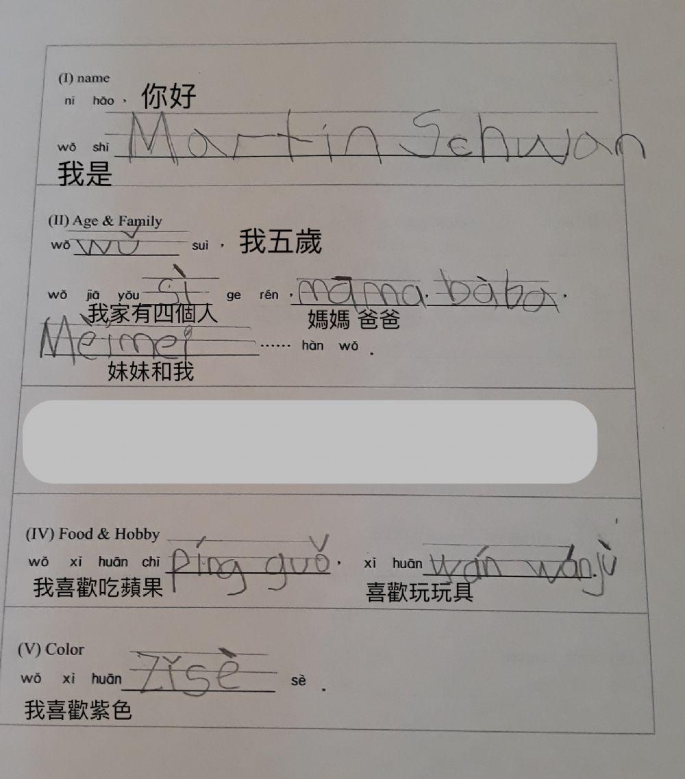 Self Introduction - Martin worksheet | Live Worksheets