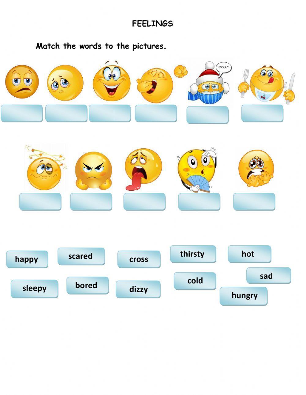 Feelings | Free Interactive Worksheets | 258727