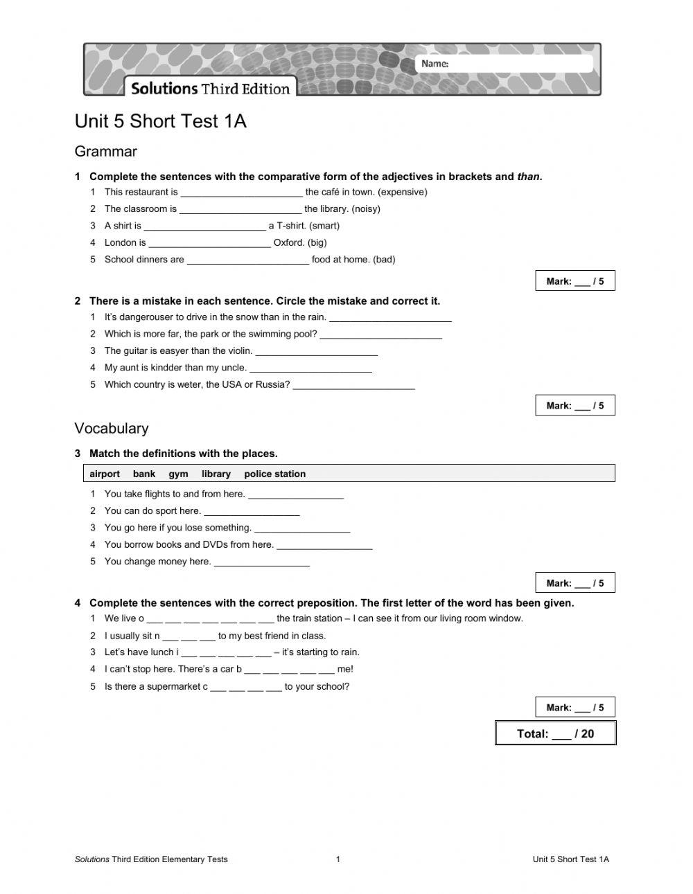 Solutions Eleme… | Free Interactive Worksheets | 5798390