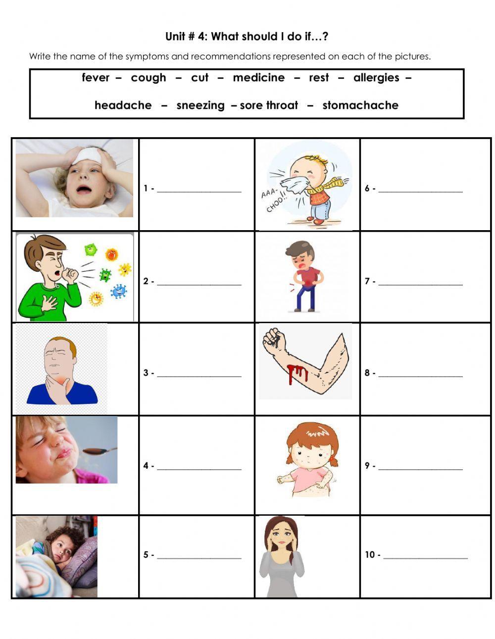 259590 | Symptoms | teacherjenia93 | LiveWorksheets