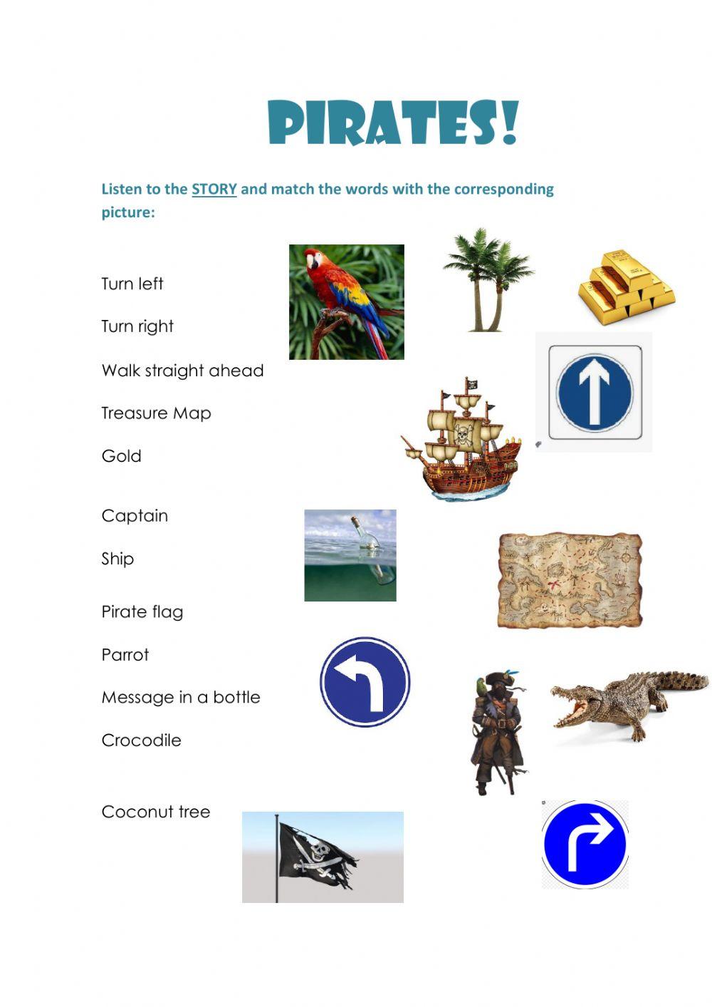 Pirates | Free Interactive Worksheets | 259894