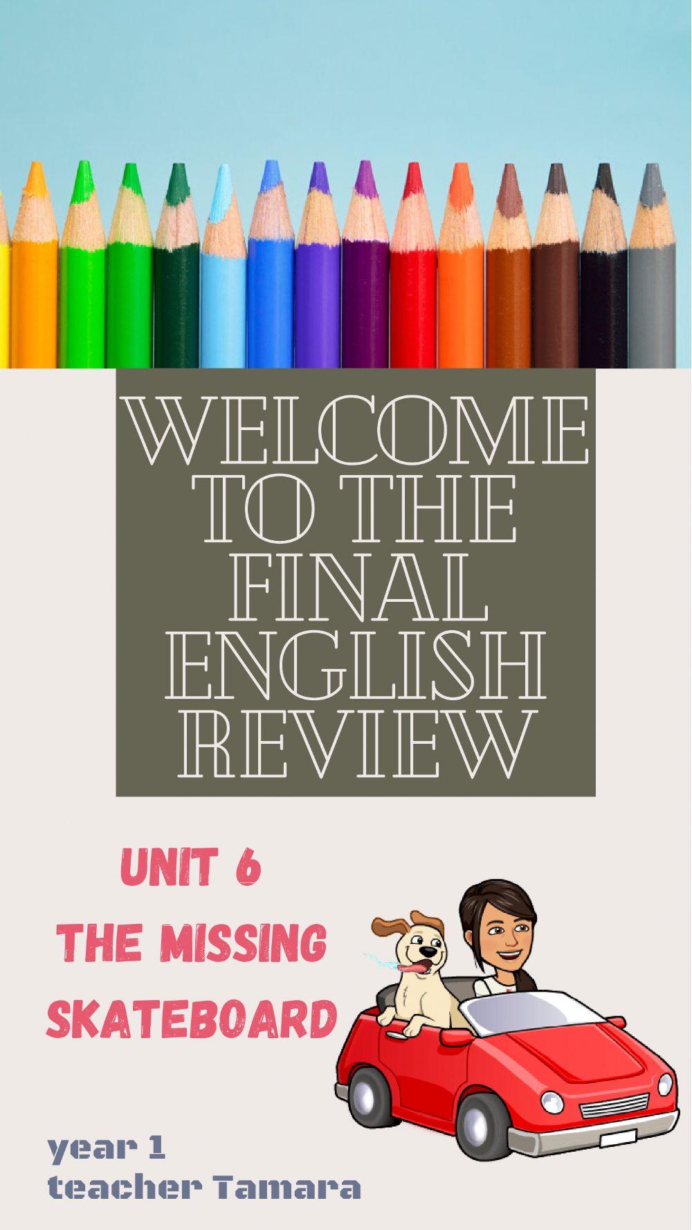 260196 | Unit 6 review | Tamara Martín González