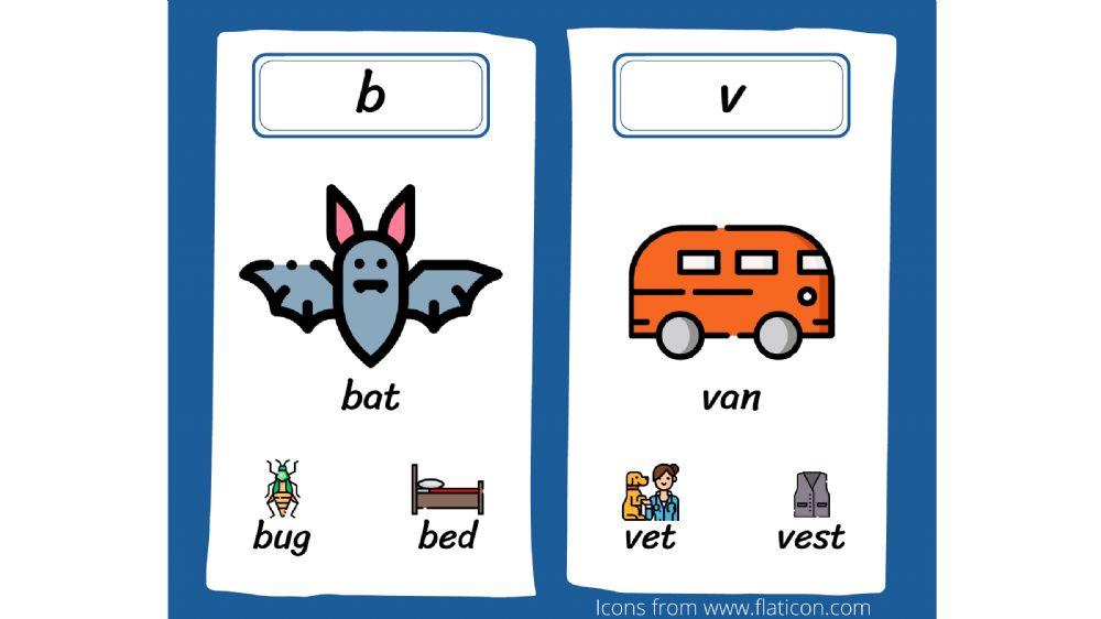 Phonics B V worksheet | Live Worksheets