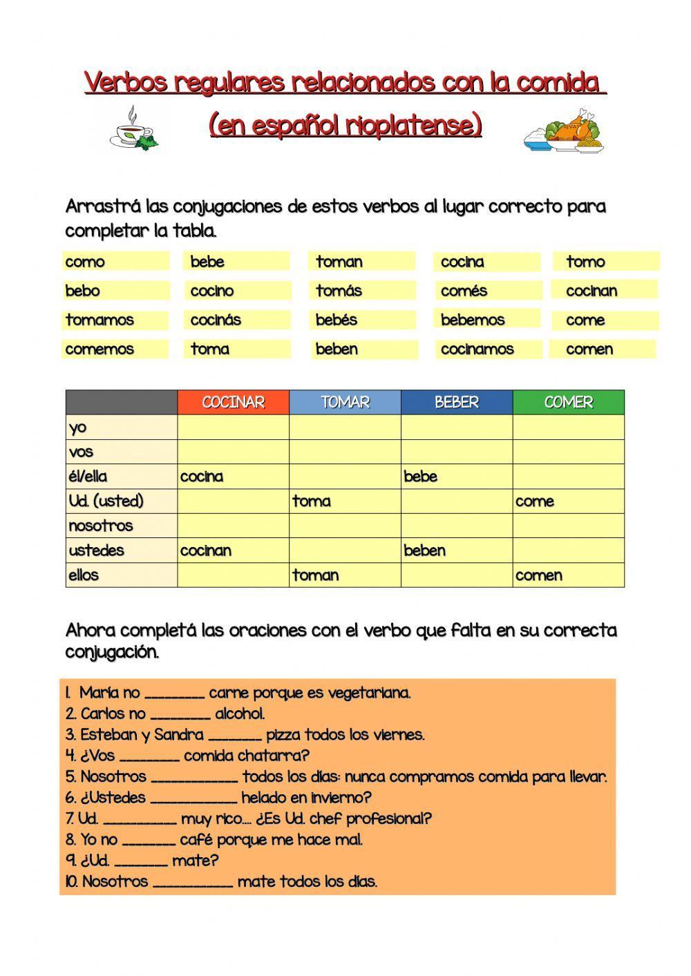 Presente Pasado O Futuro Worksheet Live Worksheets