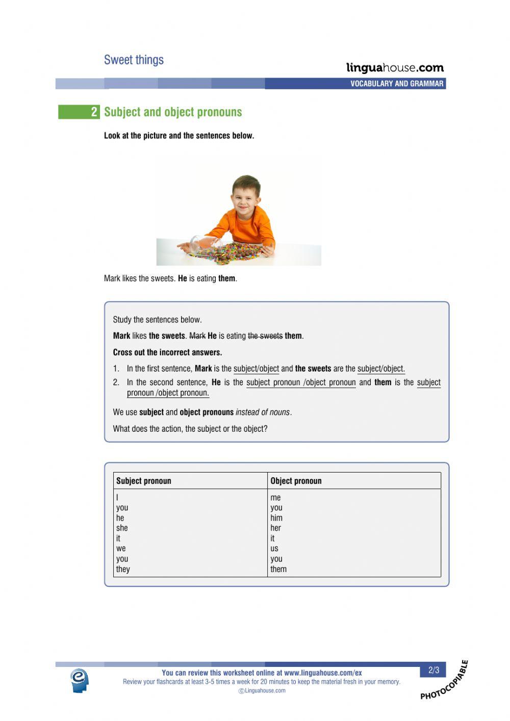 Linguahouse - Seet things worksheet | Live Worksheets