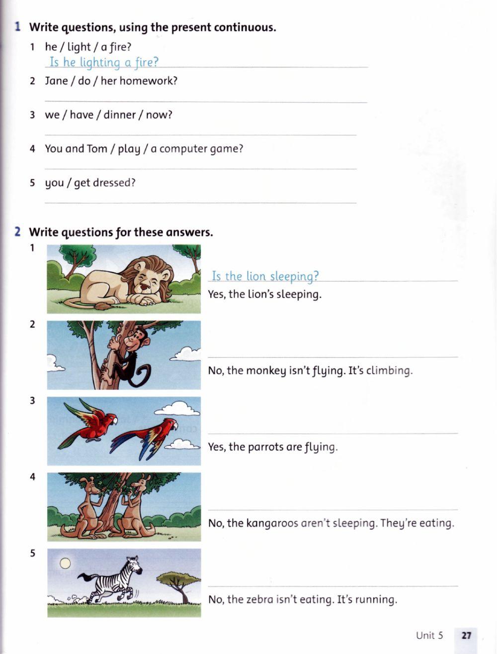 Present continuous | LiveWorksheets | 6232052