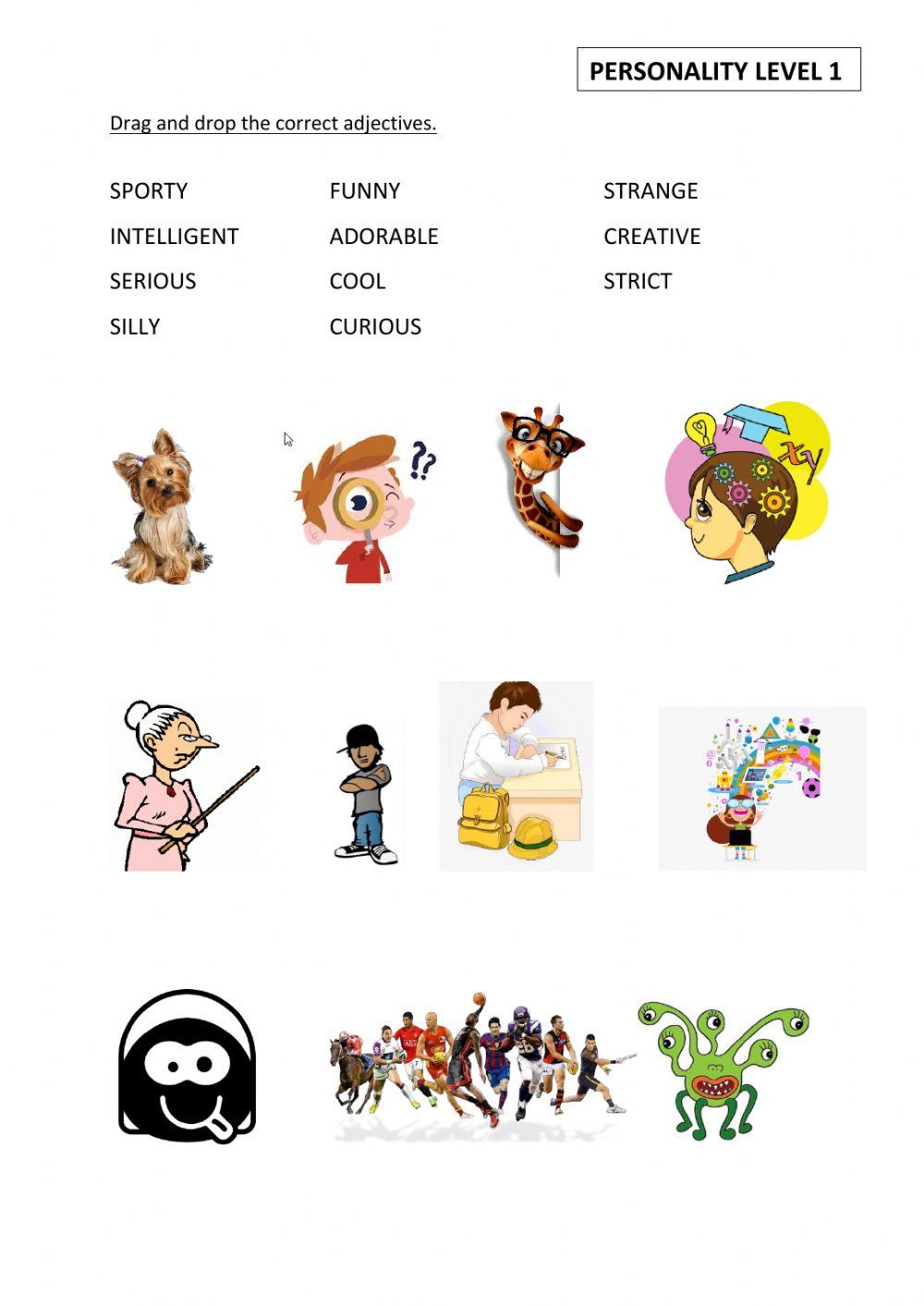 Personality 1 263155 | isarenaut | Live Worksheets