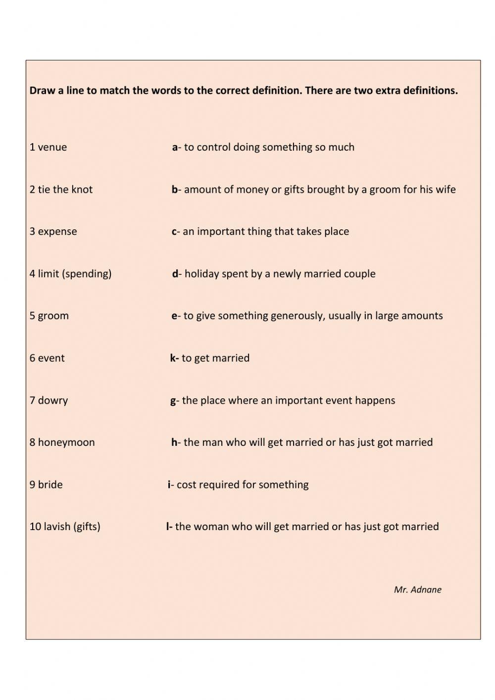 Frequency Expressions interactive worksheet | Live Worksheets