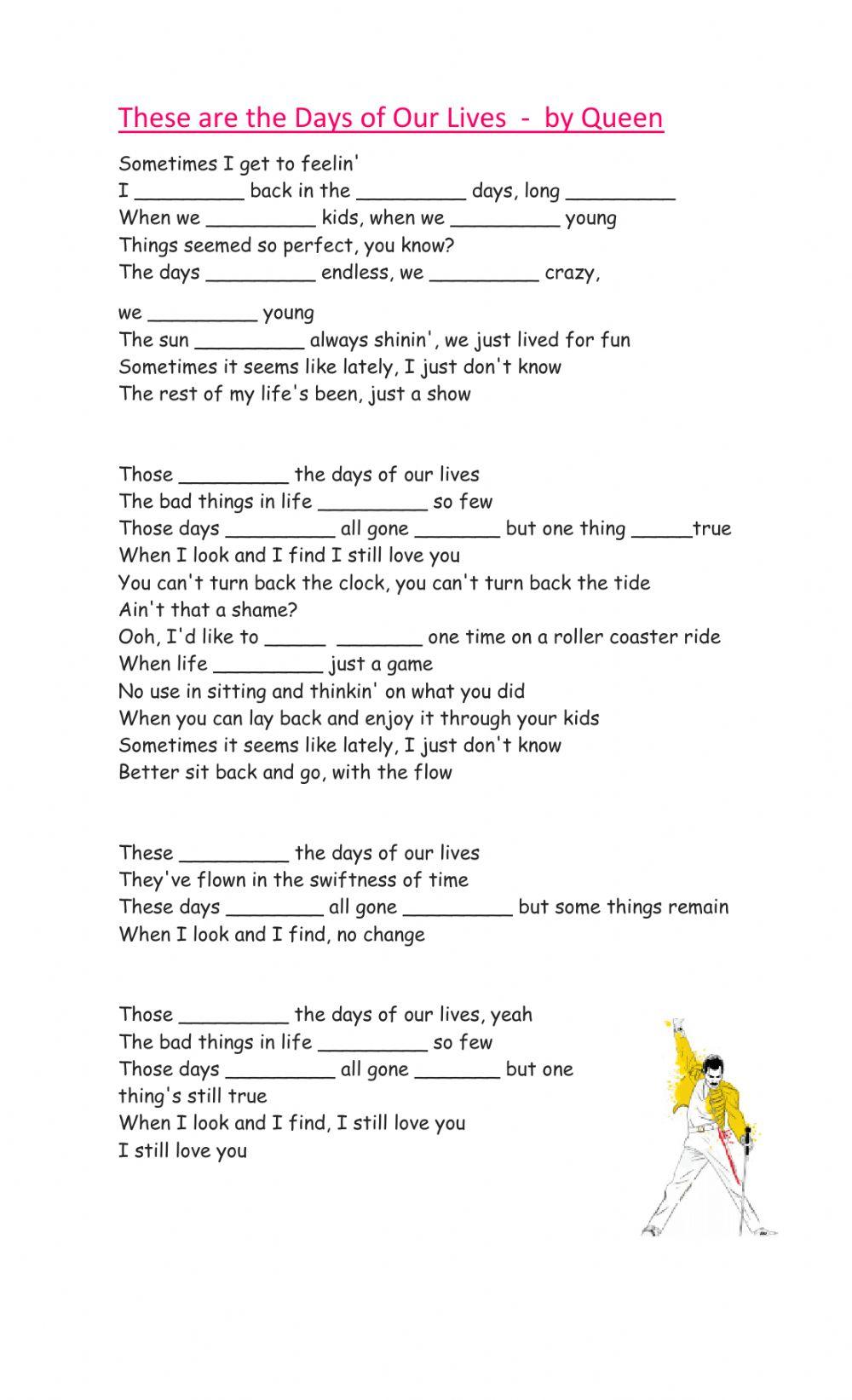 TO BE simple past y presente, time markers worksheet | Live Worksheets