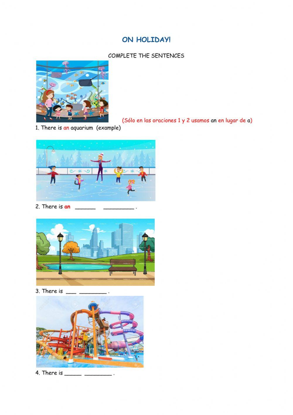 On holiday (8) worksheet | Live Worksheets