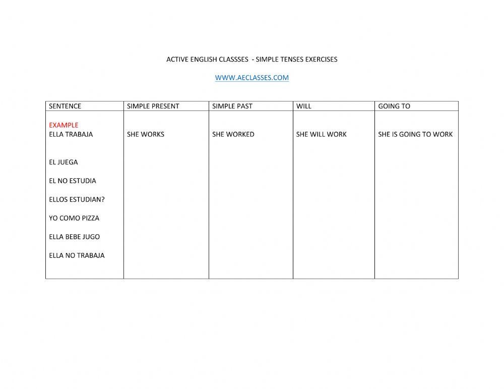264211 | Simple tenses | miguelactive | LiveWorksheets