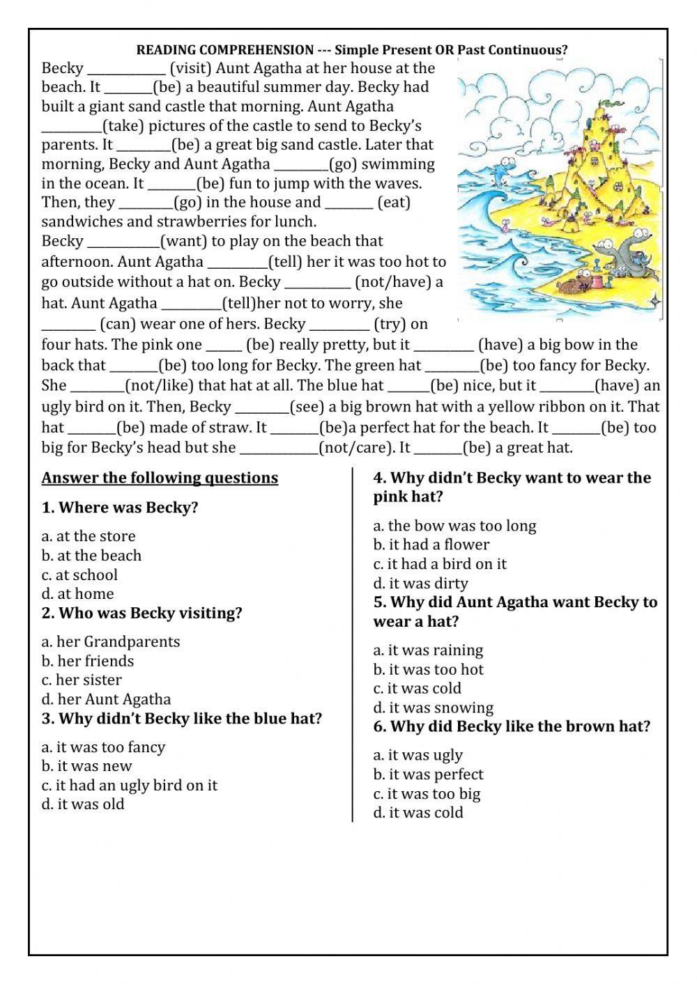 Reading In Past Tense Worksheet Reading Comprehension - vrogue.co Reading In Past Tense Worksheet Reading Comprehension - vrogue.co