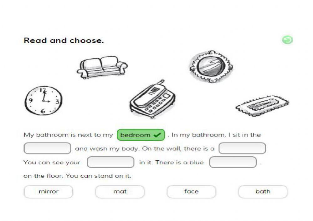 Home things exercise | Live Worksheets