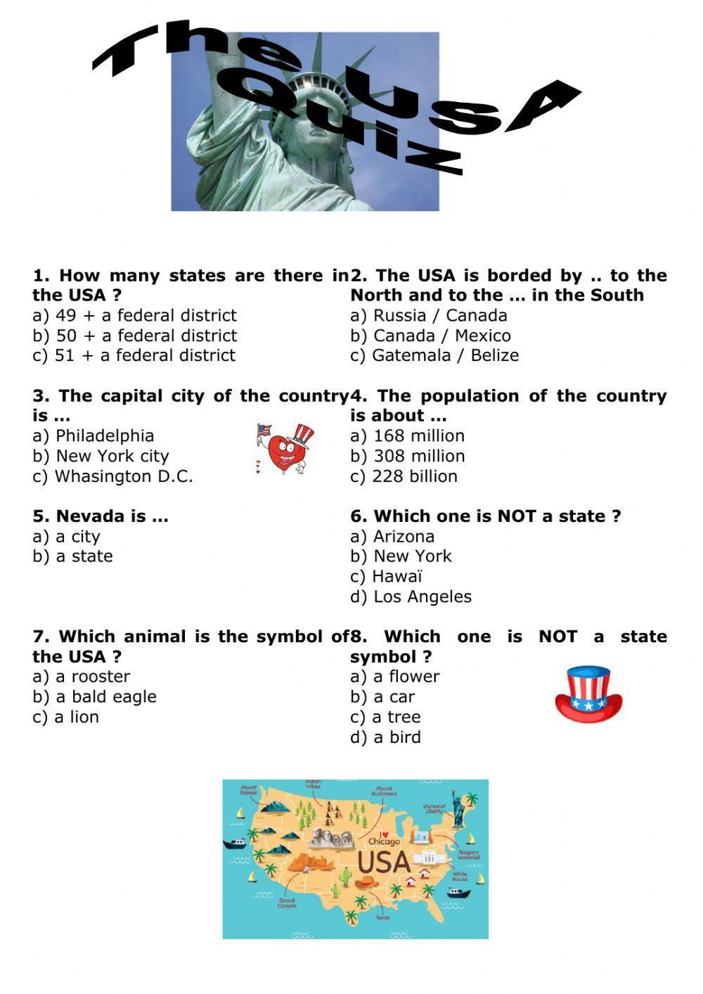 Quiz about the … | Free Interactive Worksheets | 265440