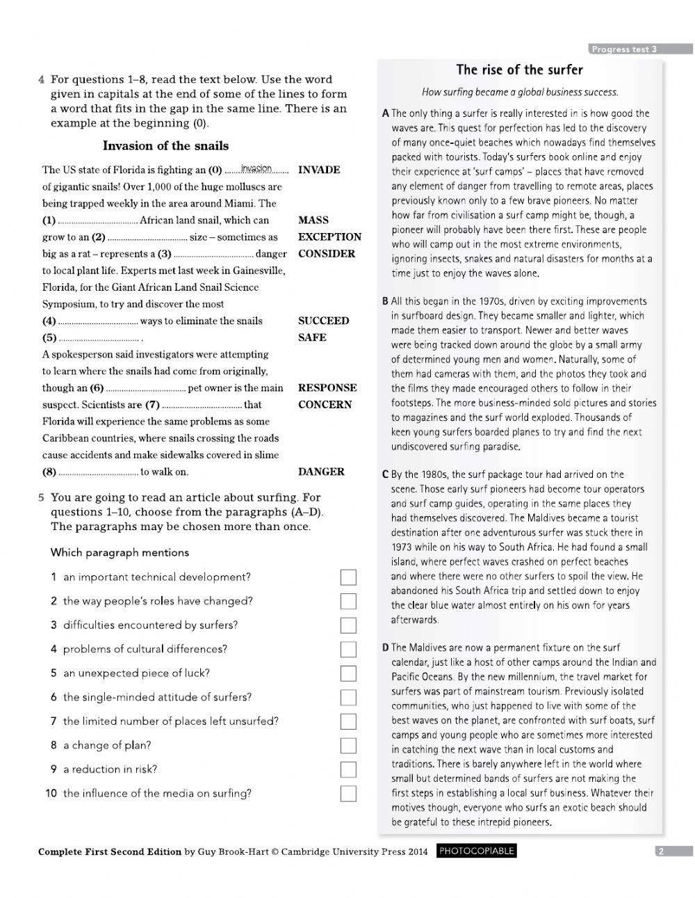 5812808 | FCE COMPLETE FCE TEST UNIT 3 | Anonymous