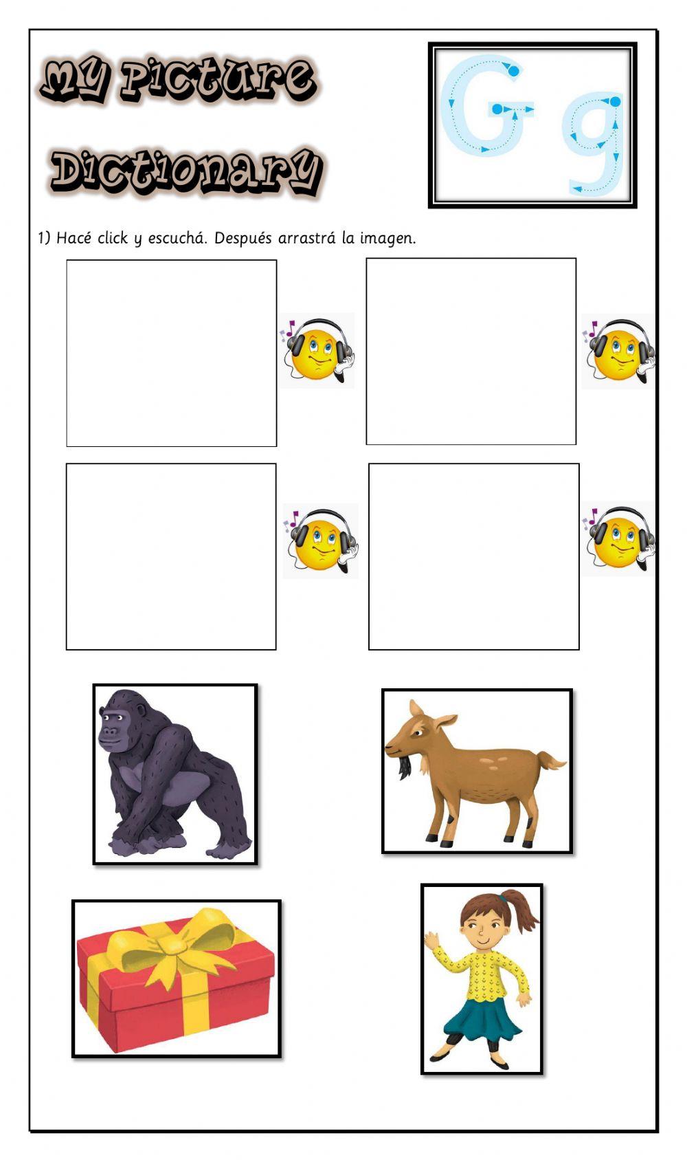 My dictionary G-Kinder 5 worksheet | Live Worksheets
