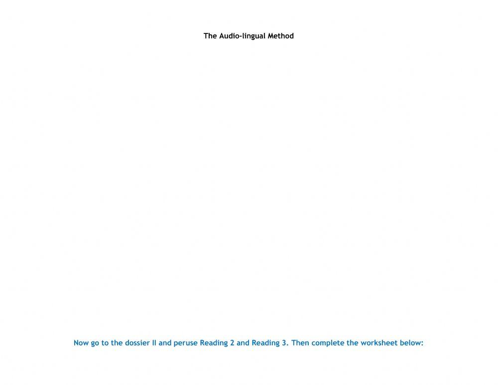 Teaching Methods | Free Interactive Worksheets | 292066